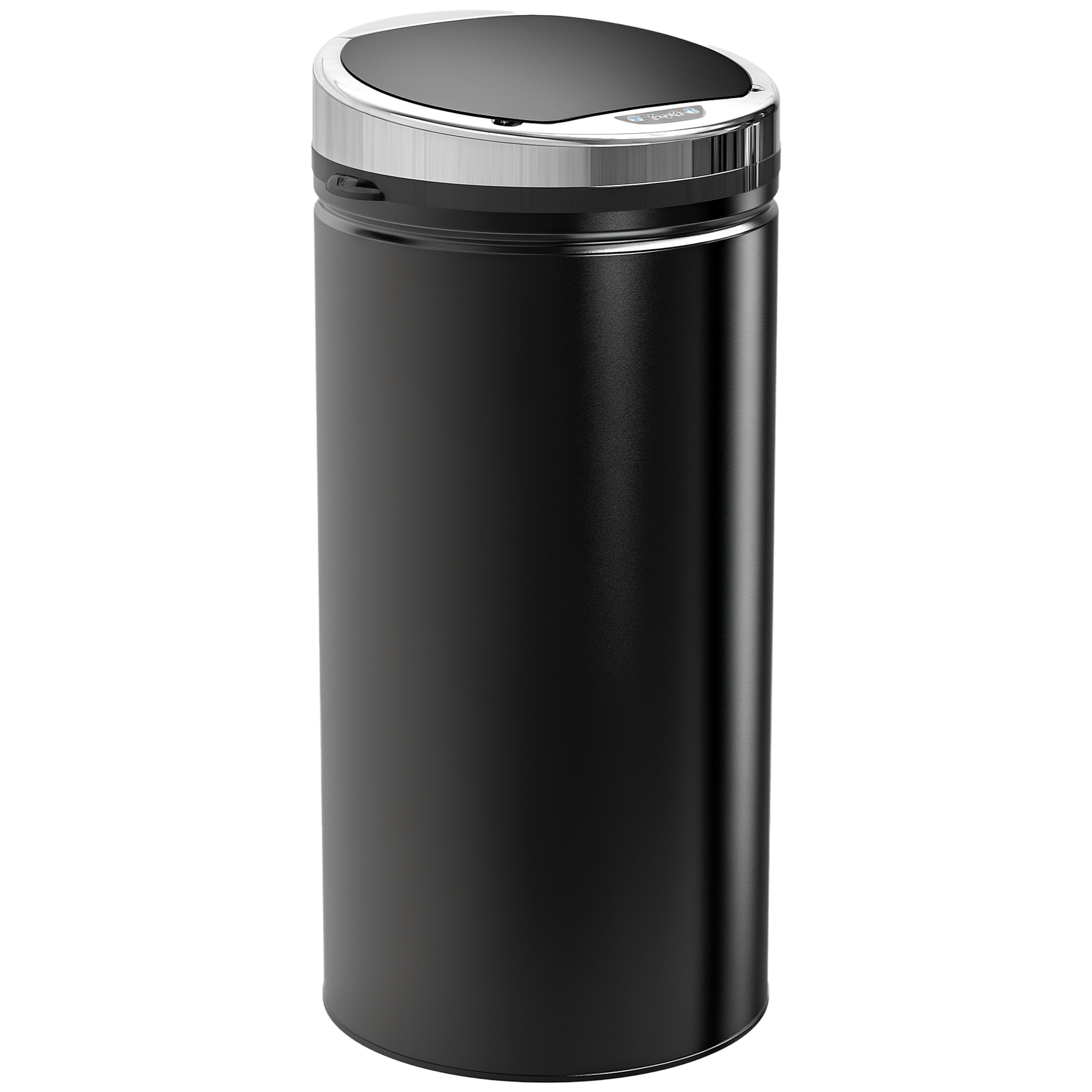 Poubelle automatique 42L - bac interne amovible - acier inox noir ...