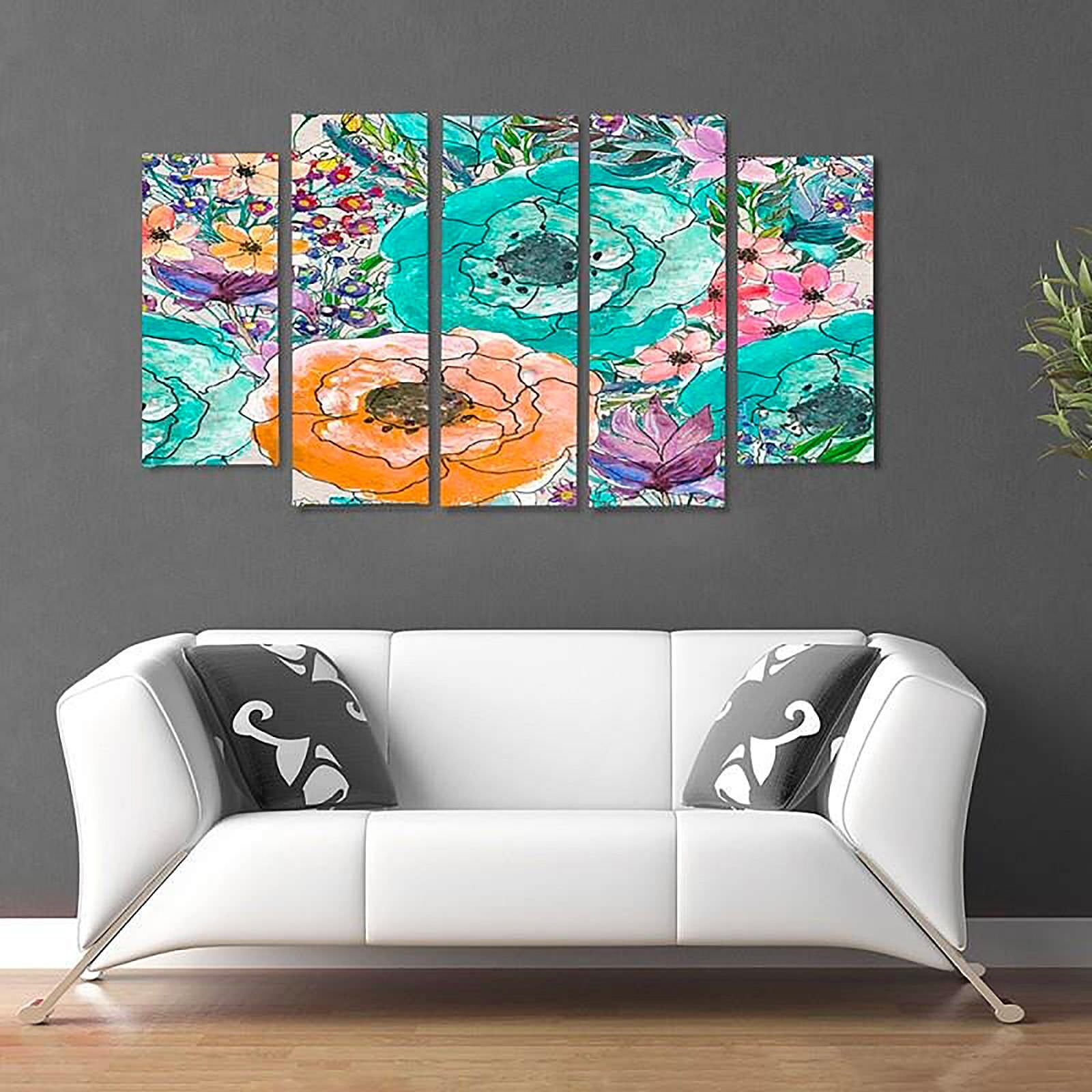 Tableau floral 2 - 200 x 100 cm | Leroy Merlin