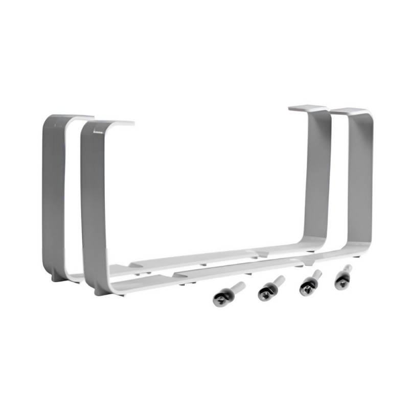 Coppia staffe fissaggio per tubo rettangolare di aspirazione cappa ...