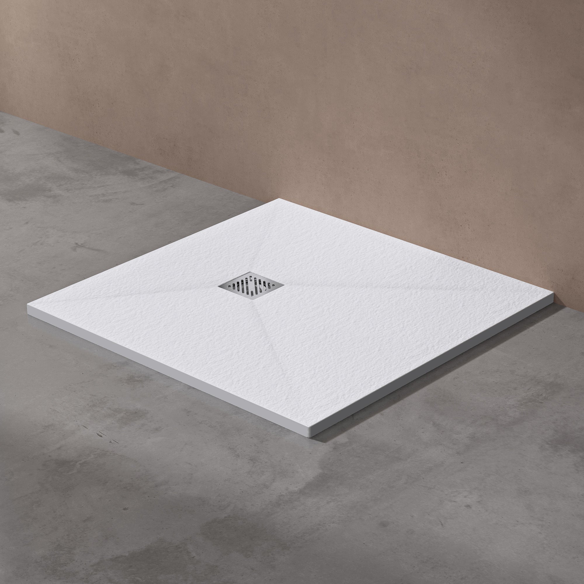 Doporro Receveur de Douche Ultra Plat 3 cm Bac à Douche Carré en Solid ...