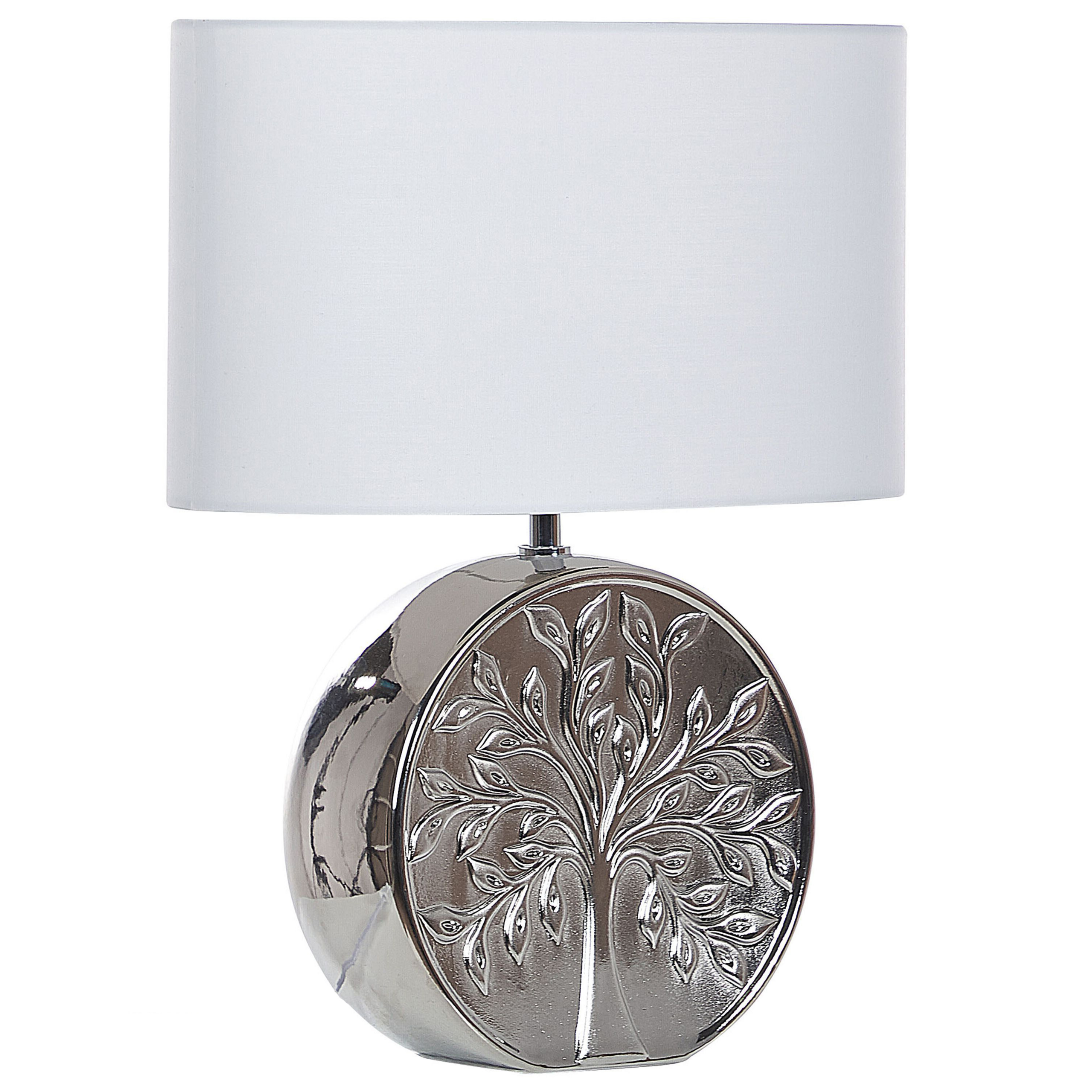 Lampada da tavolo KHERLEN Ceramica Argento | Leroy Merlin