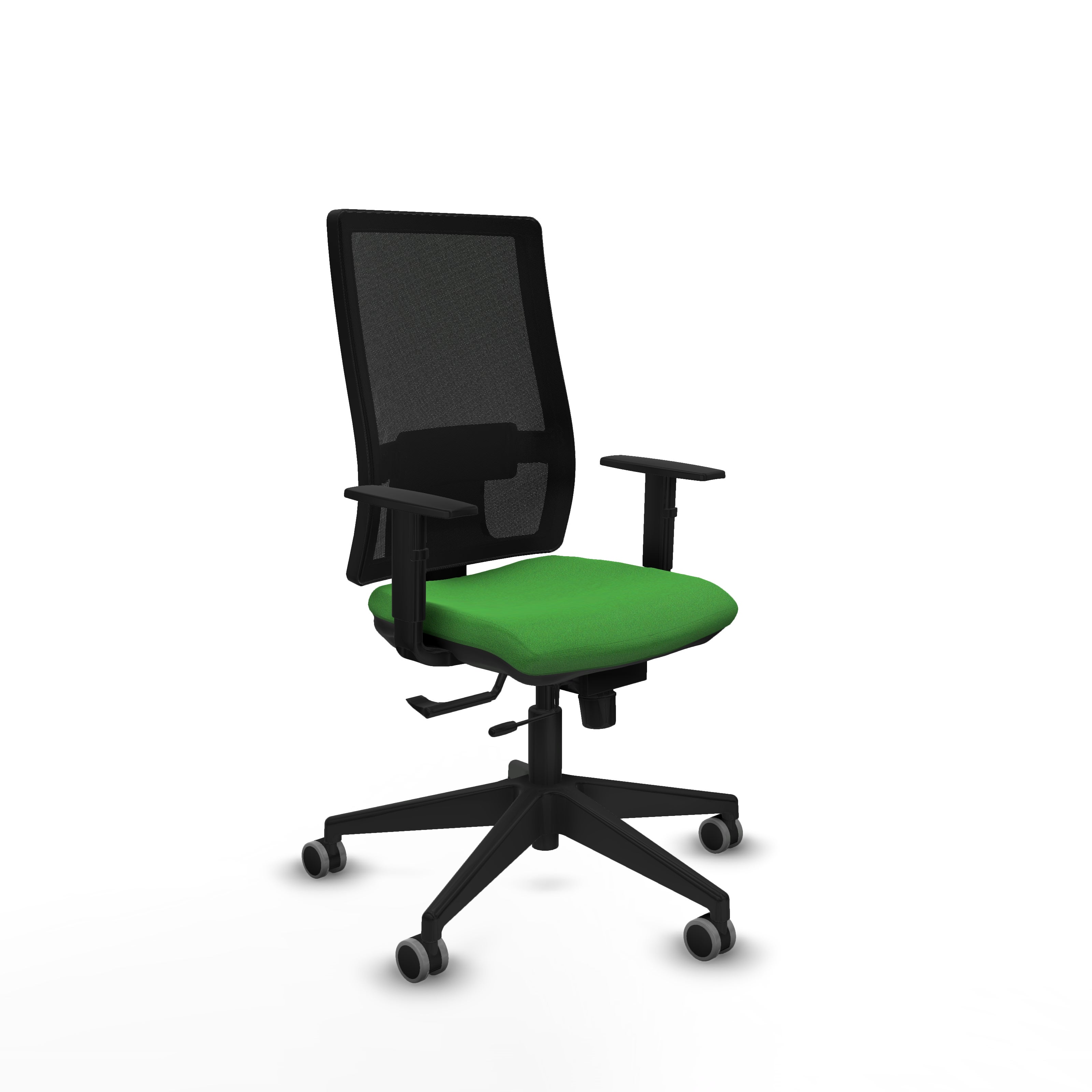 Silla de oficina Horna con mecanismo Sincro/Traslack tapizada con Tela ...