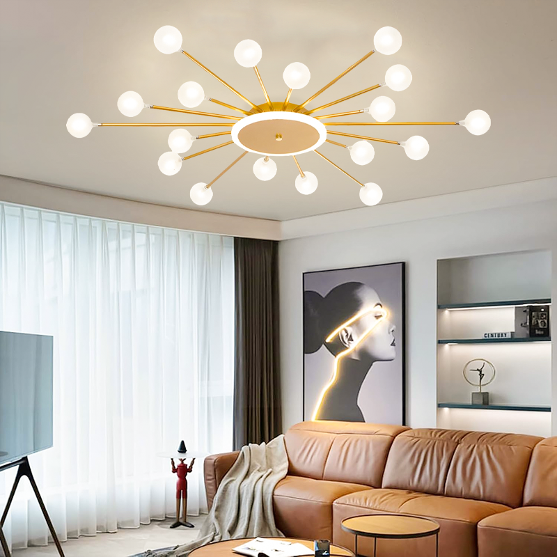 Lámparas de techo LED, Lámpara Sputnik moderna, Lámpara de araña LED de ...