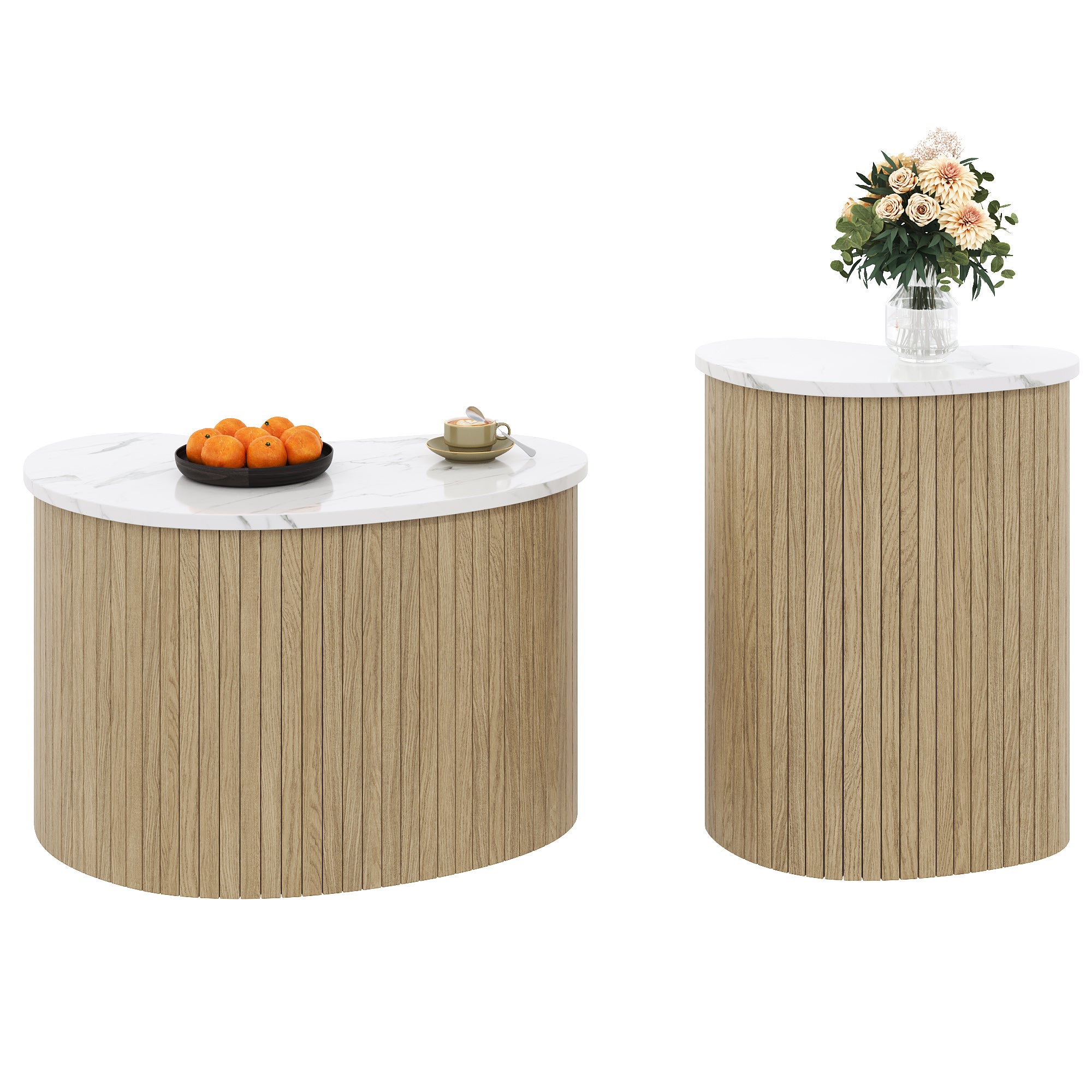 Table basse minimaliste moderne, aspect marbre, aspect bois, table d ...