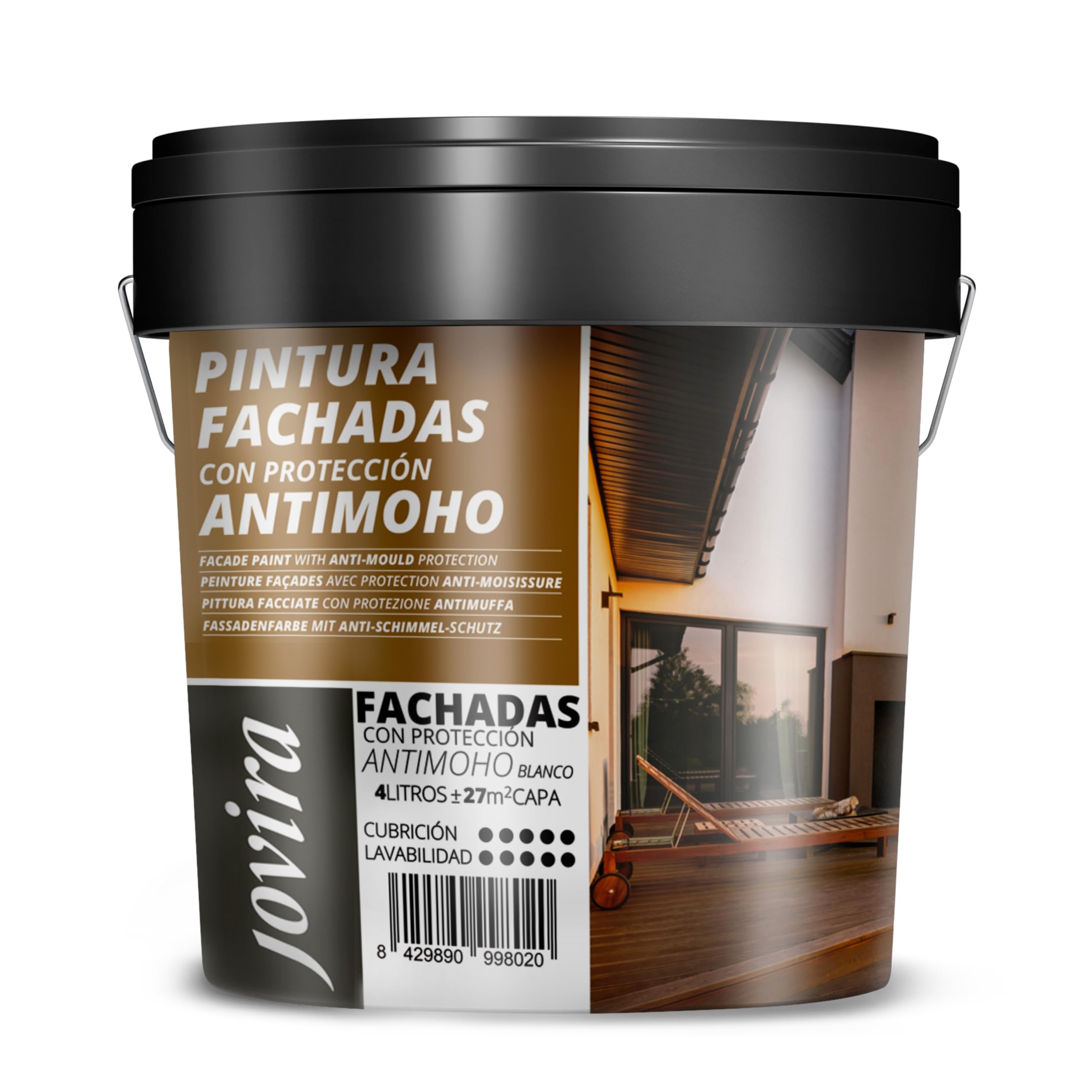 Pintura Fachadas Antimoho En Color Blanco. Capacidad: 5 Kg | Leroy Merlin