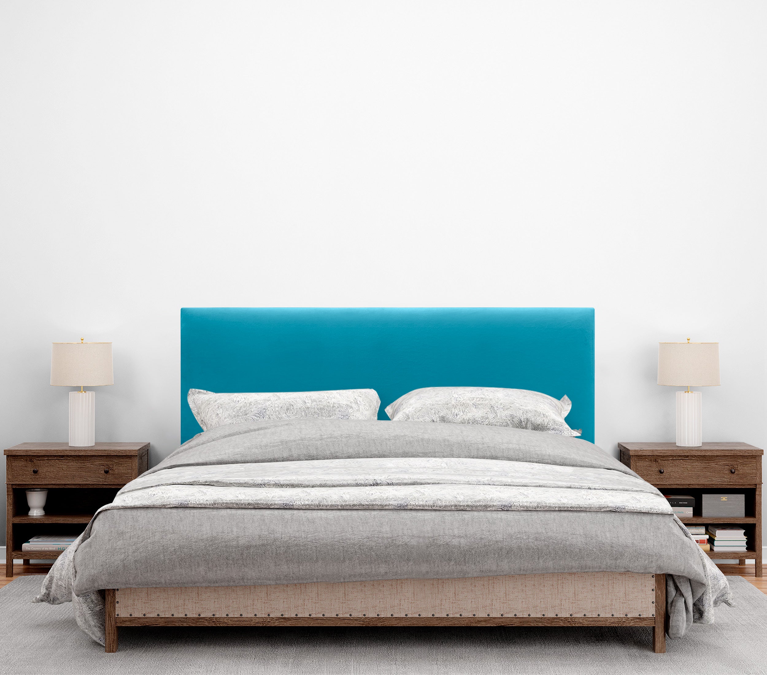 DHOME Tête de Lit en Velours Lisse avec Jambes Tête de lit Tapissée ...