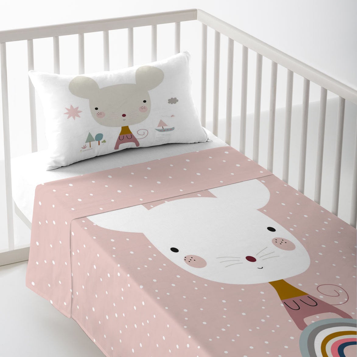 SUSANITA DRAP DE LIT ROSE 100% COTON DRAP DE LIT 60 CM | Leroy Merlin