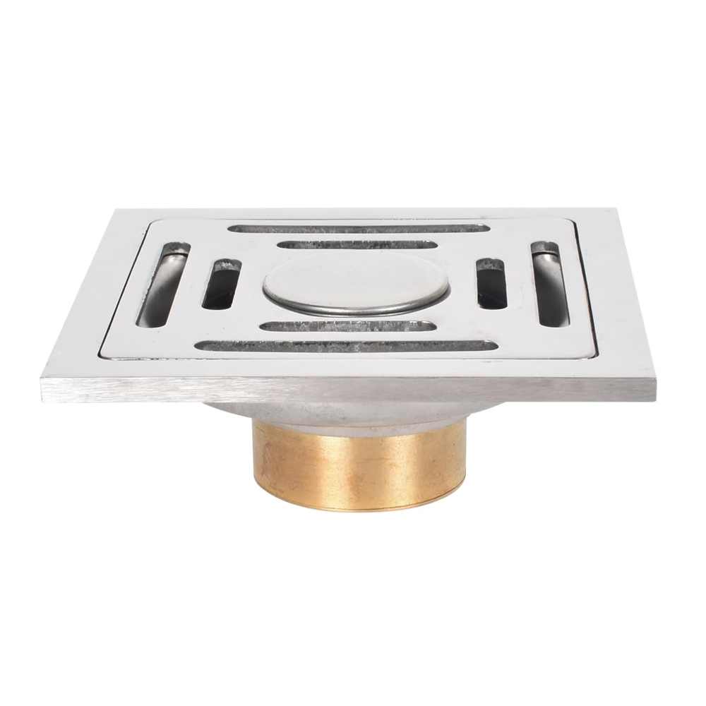 Siphon de sol carré, siphon de sol anti-odeurs en acier inoxydable ...