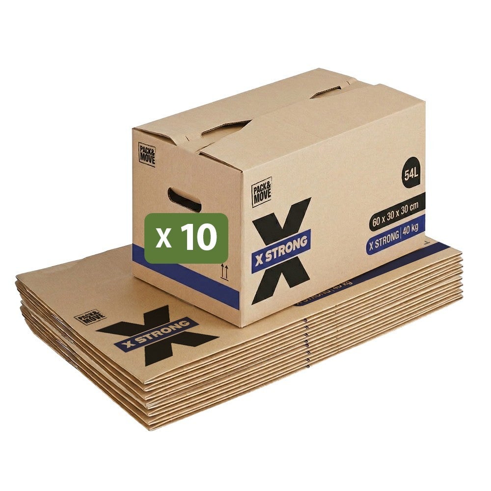 Carton déménagement X Strong - Extrême résistance 40 kg - 60 x 30 x 30 ...