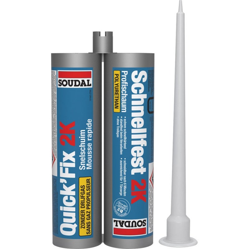 Quick Fix 2K - Espuma de poliuretano bicomponente - Soudal - 210ml ...