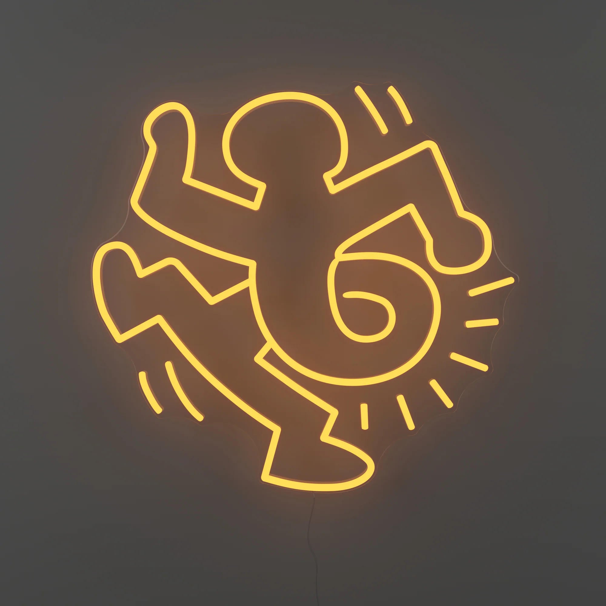 Twisted Man by Keith Haring, signe en néon LED | Leroy Merlin