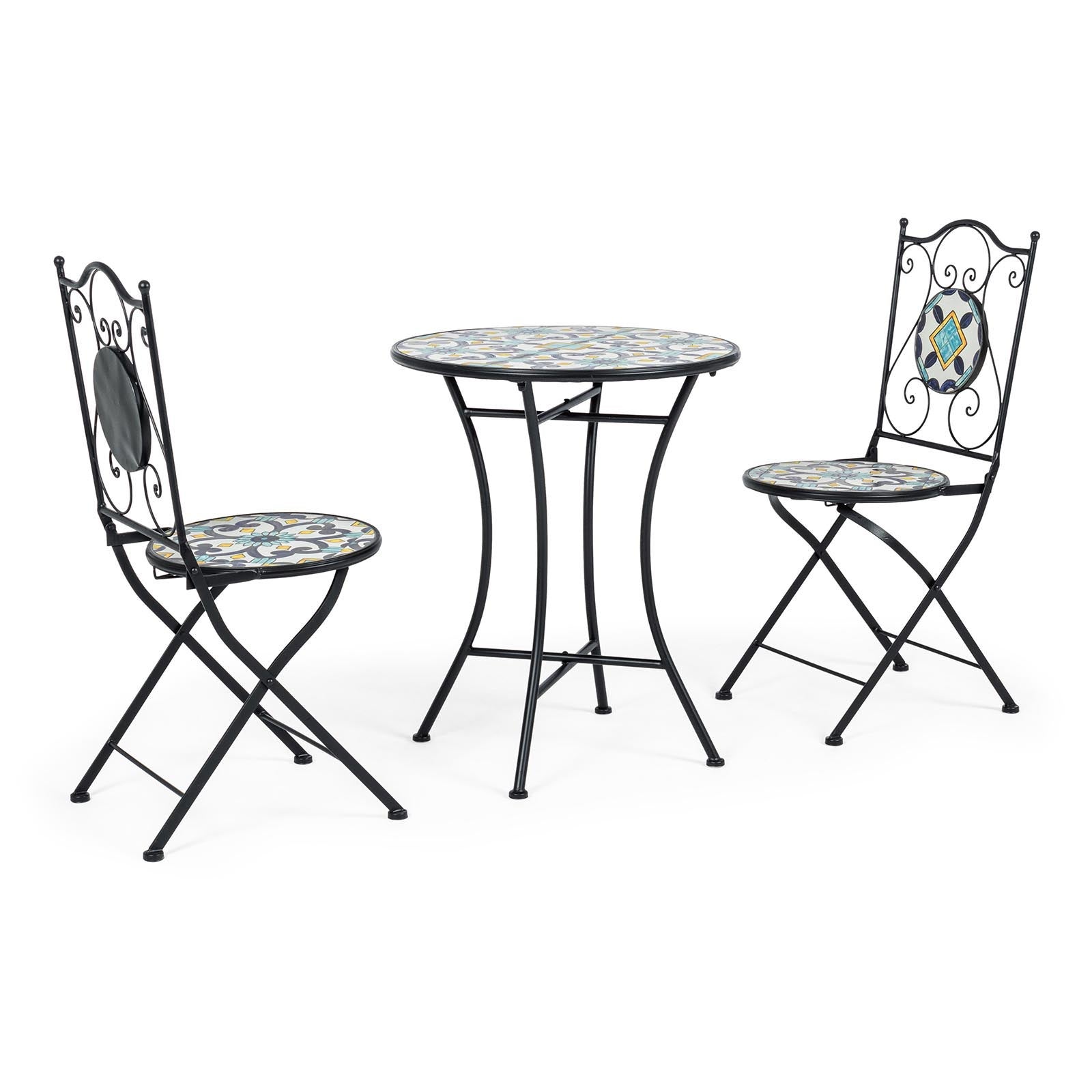 Ensemble de bistrot de jardin en mosaïque Bizzotto avec table basse ...