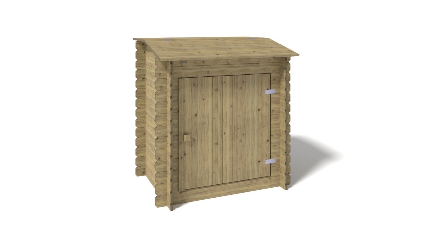 Armoire de jardin en bois -1,20x0,89 m - H.1,26 m - imprégné - SZA6 ...