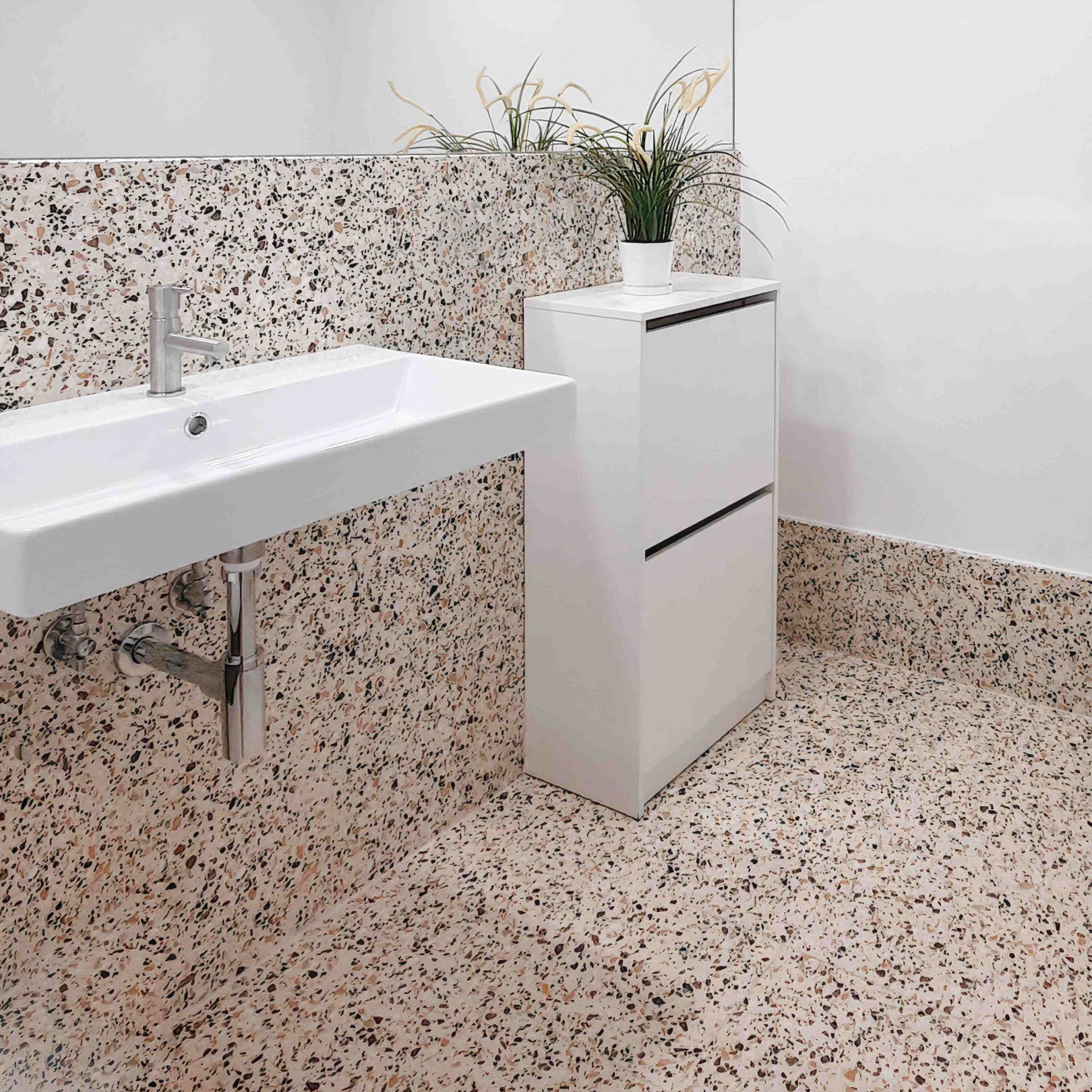 Véritable Carreau Terrazzo ALMERIA 120x60cm boîte de 1.44m2 Brillant ...
