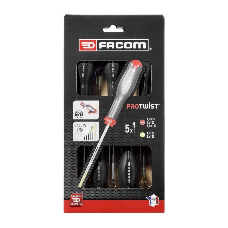 FACOM COFFRET DE 5 TOURNEVIS PROTWIST | Bricoman