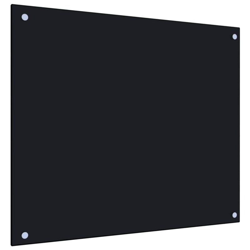 Dosseret de cuisine Noir 70x60 cm Verre trempé | Leroy Merlin