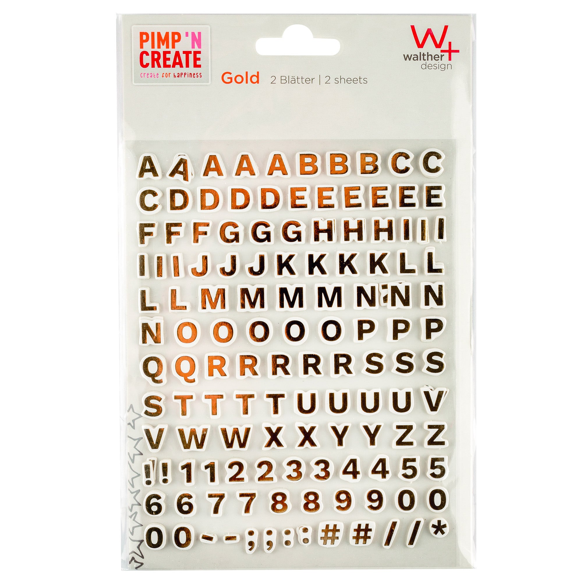 Letras adhesivas DIY PIMP AND CREATE, doradas | Leroy Merlin