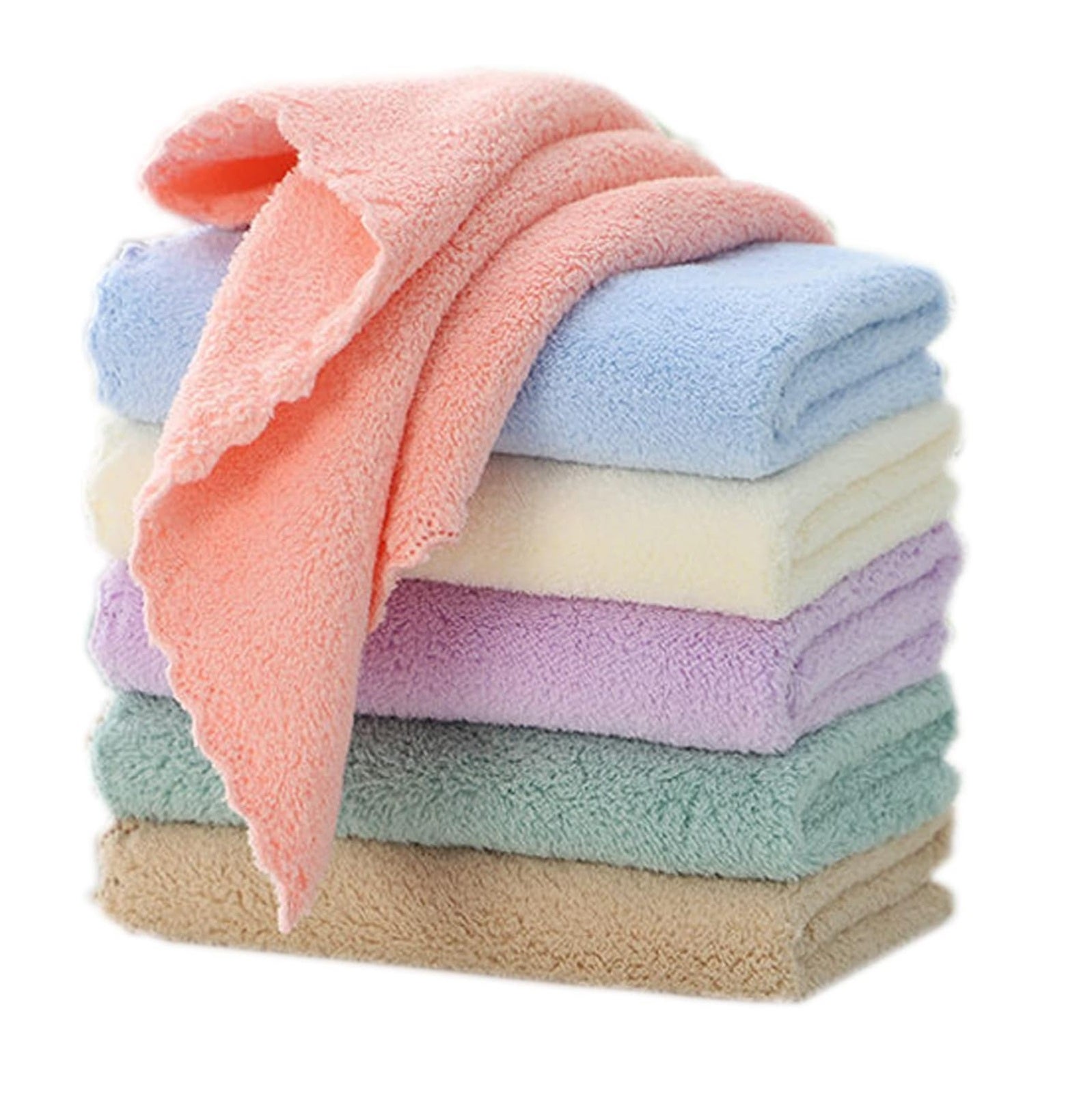 Lot de 6 Serviettes de bain pour Bébé 35 x 75 CM | Leroy Merlin
