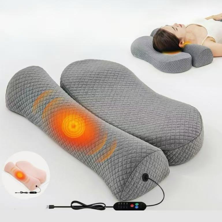 Almohada de apoyo para el cuello con funciones de calefacción y masaje ...
