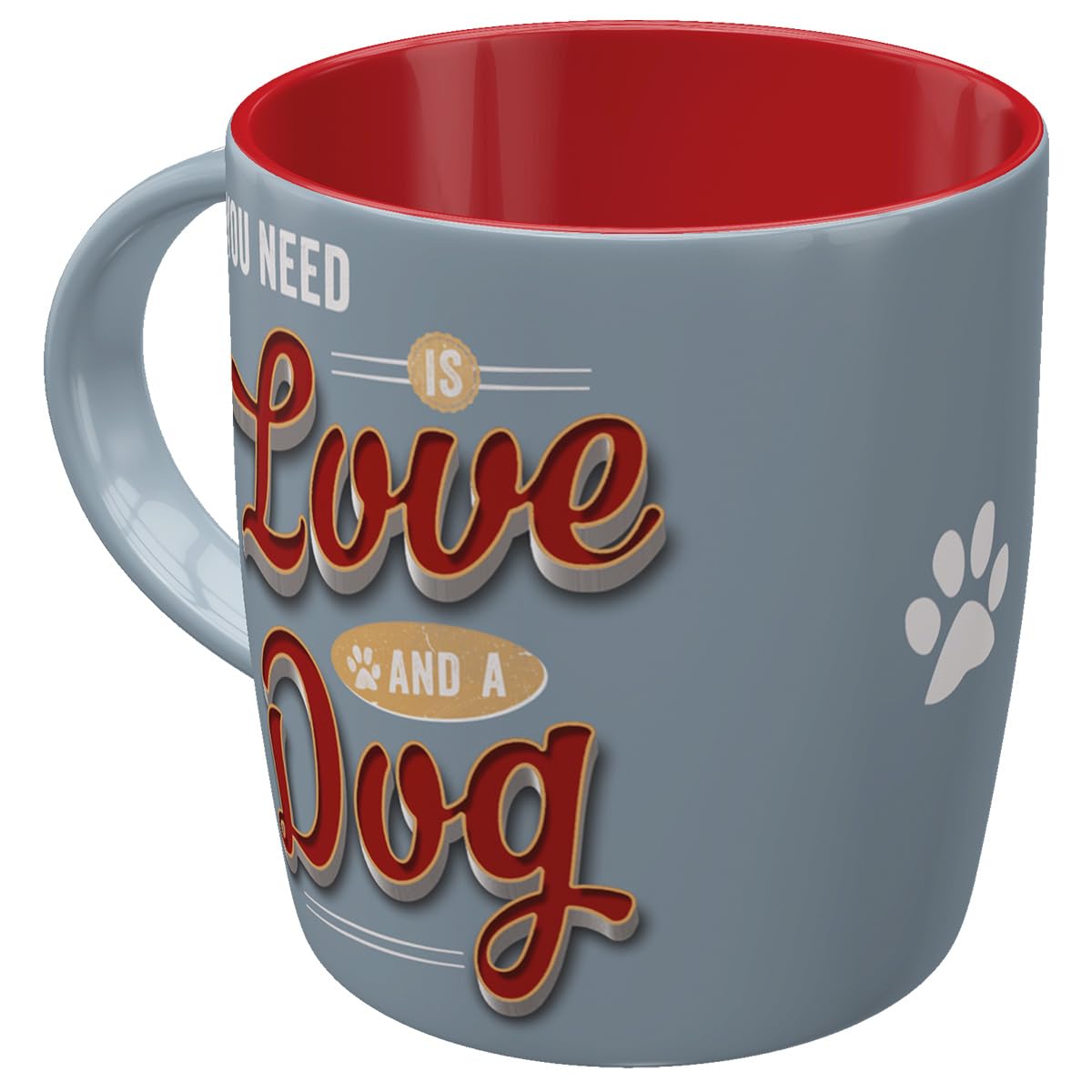 Nostalgic-Art Tazza da caffè retrò PfotenSchild – Love Dog – Idea ...