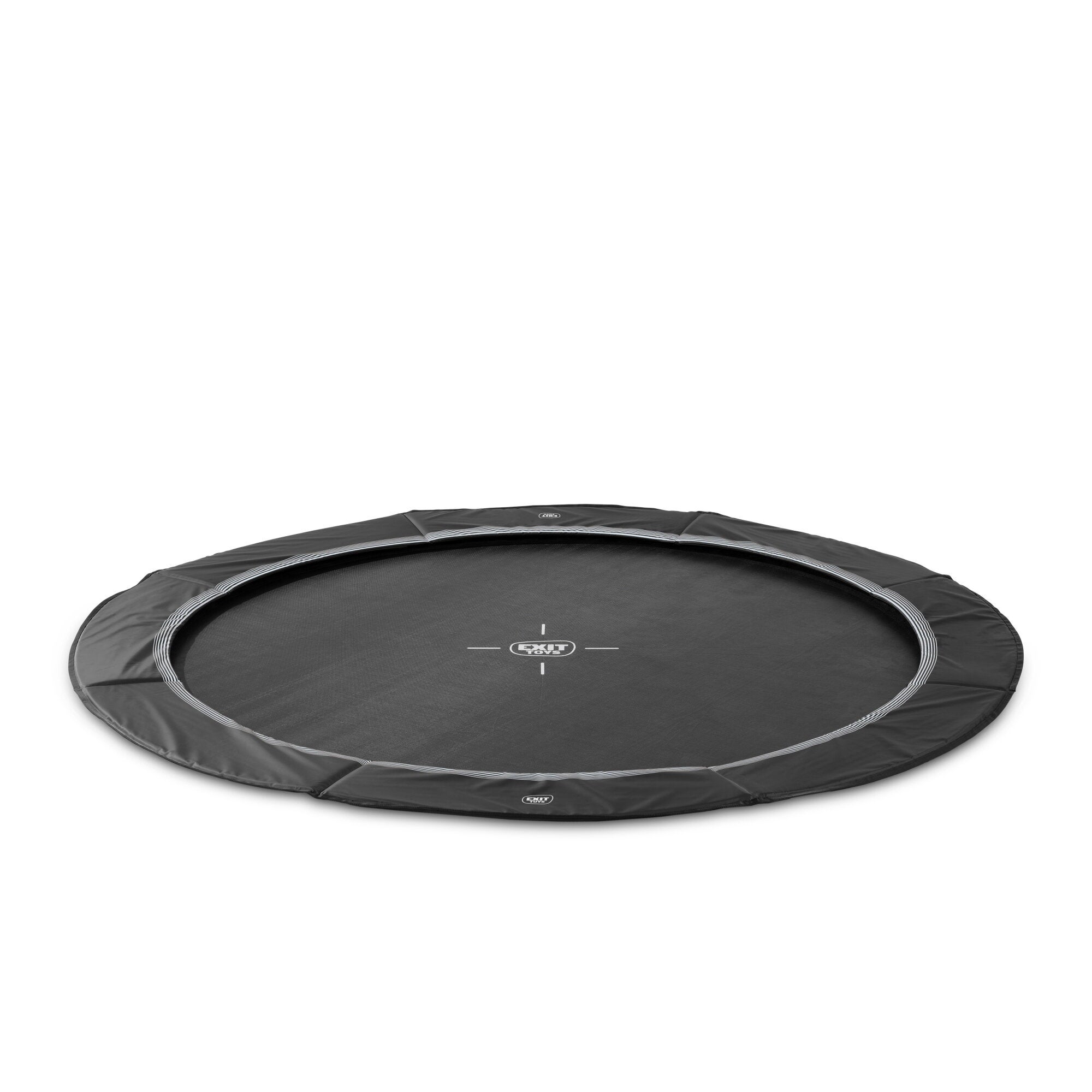 Trampoline de sport enterré au niveau du sol EXIT InTerra ø427cm - noir ...