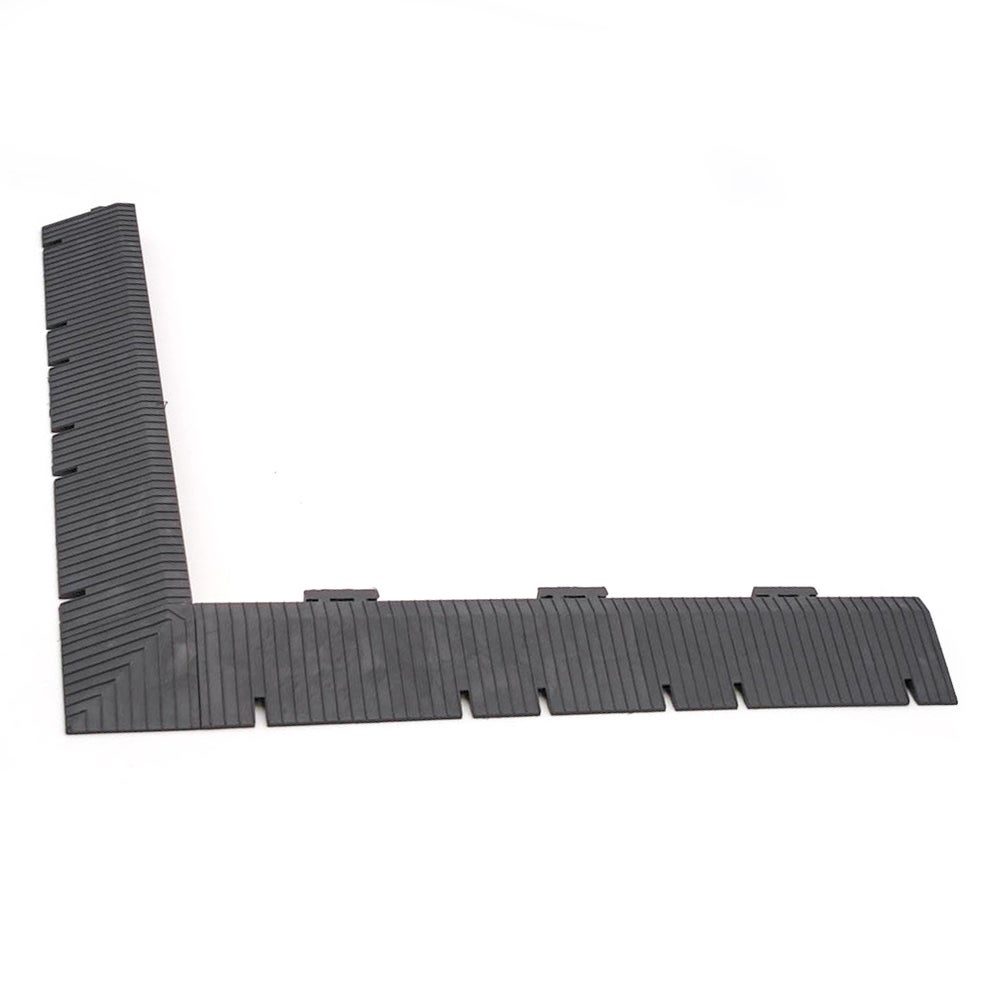 Lot de 2 rampes + protection d'angle noire (33x5x2cm) - Rampes d'angle ...