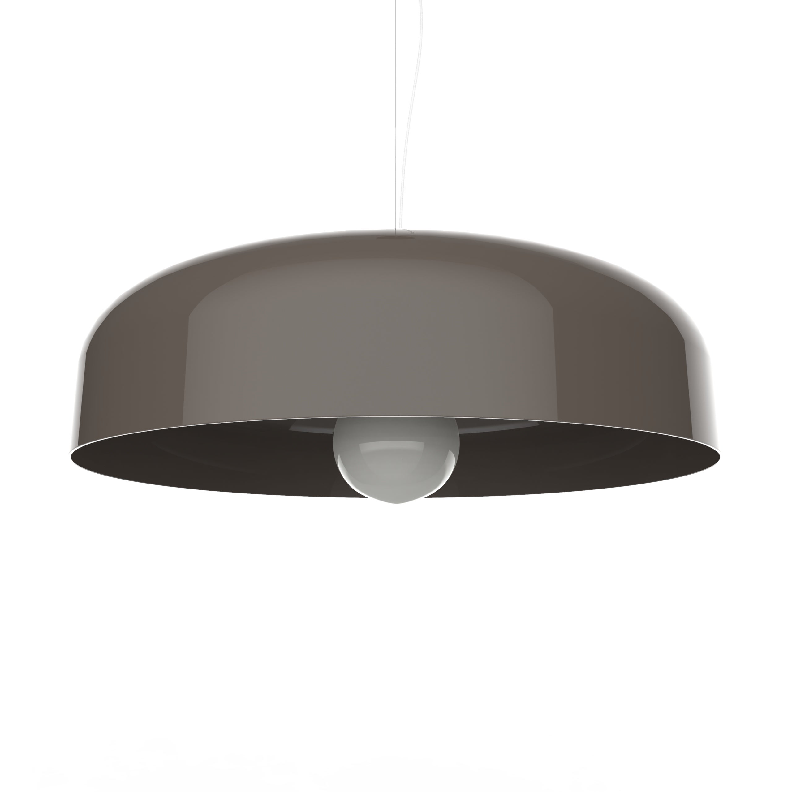 TUZZI SUSPENSION Ø50 METAL GRIS TAUPE BRILLANT 1XE27 | Leroy Merlin