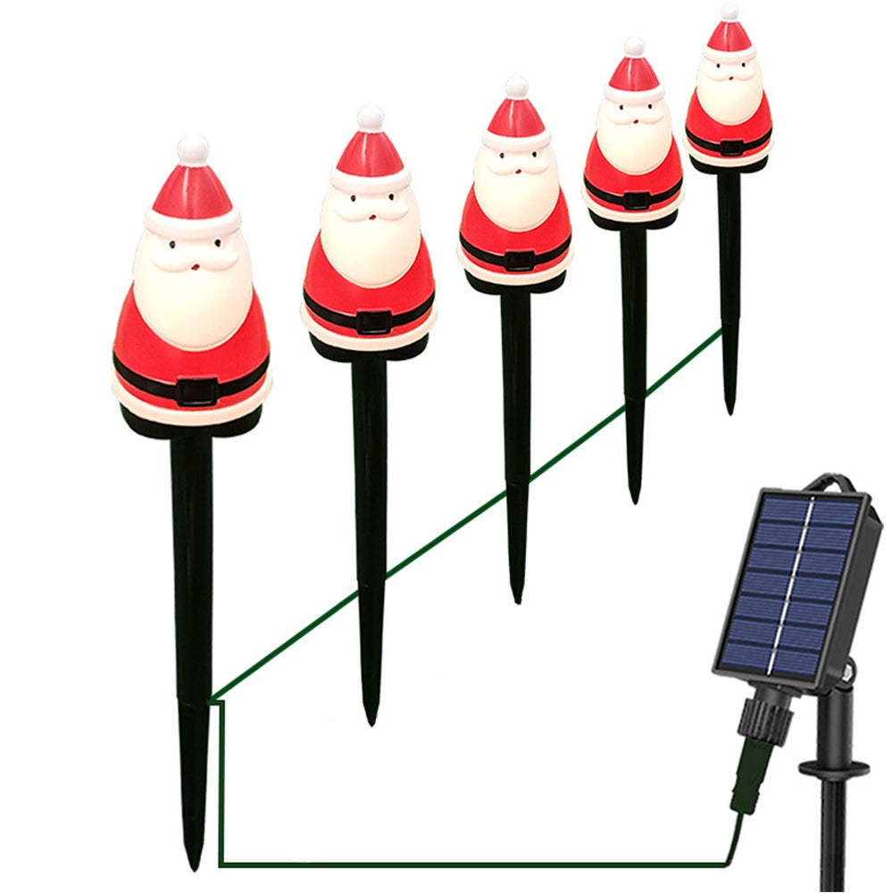 Luces solares navideñas para caminos al aire libre, luces solares de ...