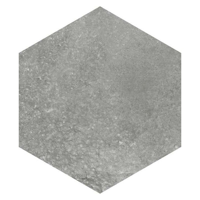 Carrelage sol / mur hexagonal effet béton gris RIFT HEXAGONO GRAFITO ...