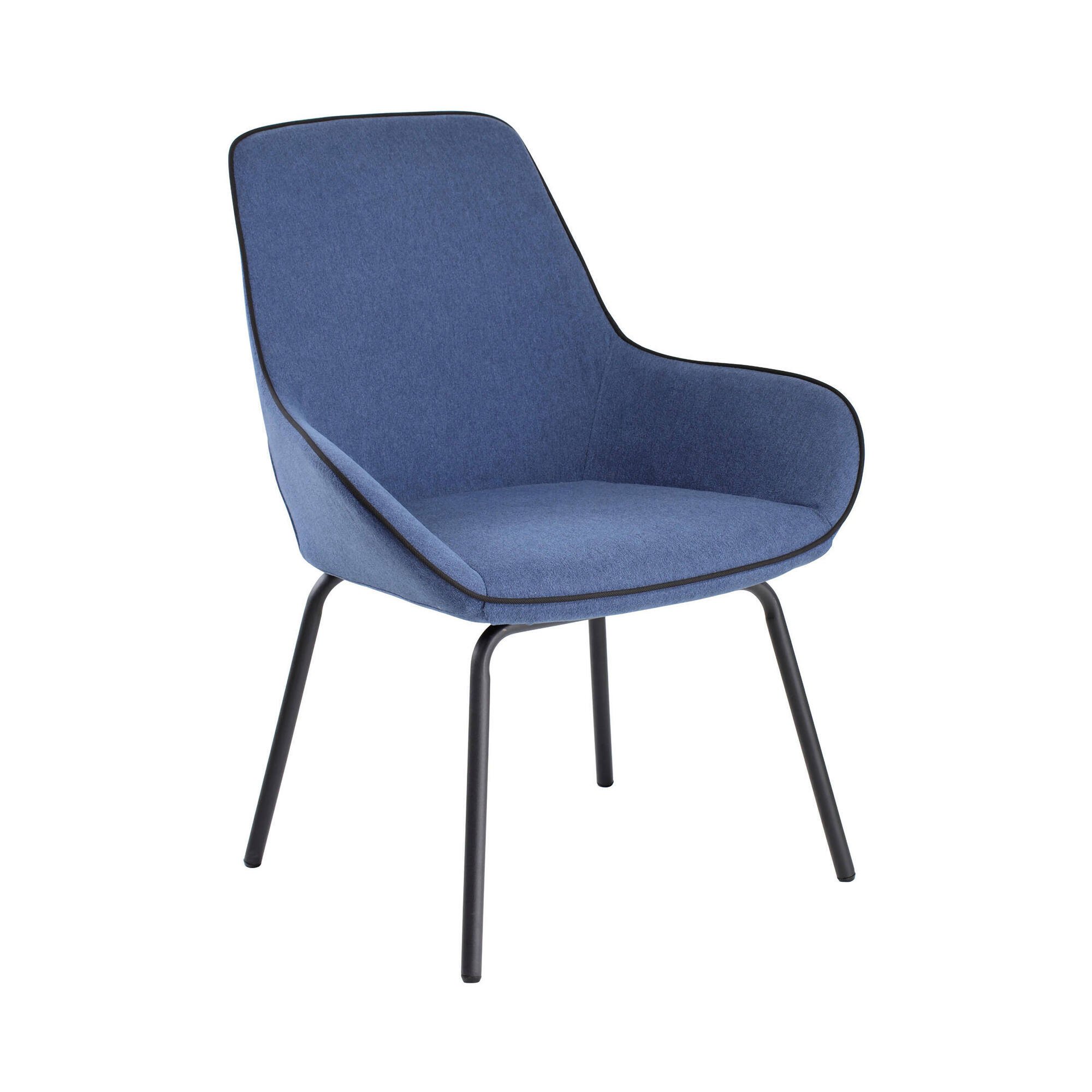 Chaise, une Chaise Rembourrée, bleue - Arpaia | Leroy Merlin