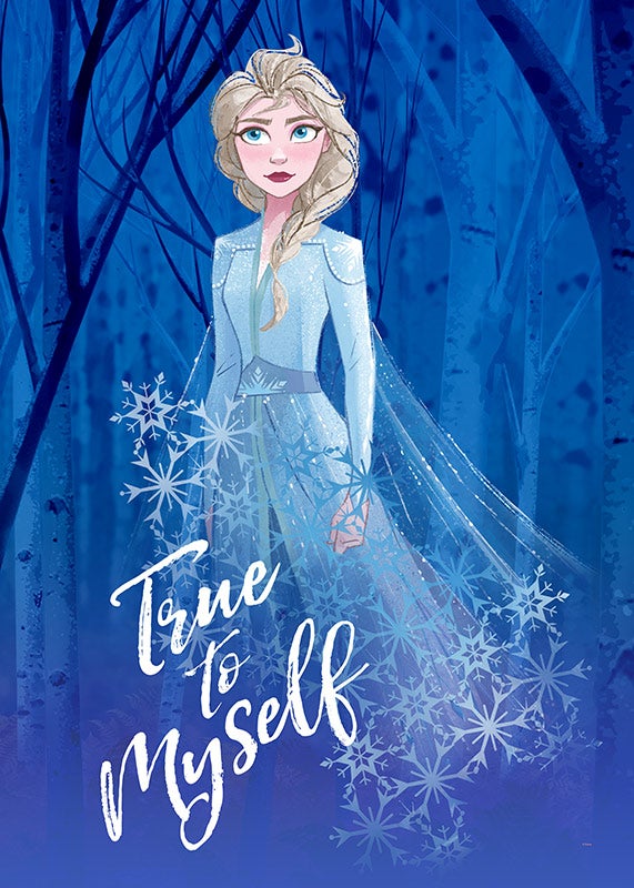 Poster d'art de Komar - Disney Frozen 2 Elsa true to myself - Taille ...