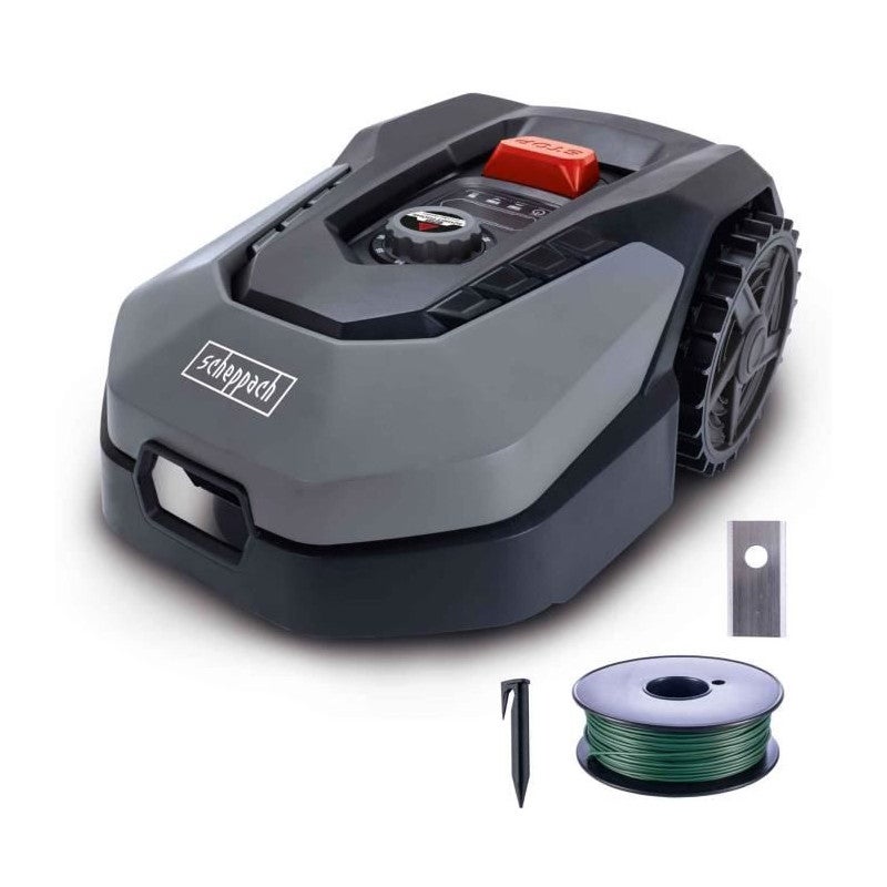 Robot cortacésped conectado Scheppach RoboCut L500 400m2 con estación ...