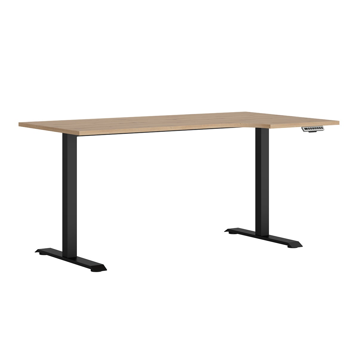 Escritorio elevable eléctrico 160cm derecha profesional Space Madera ...