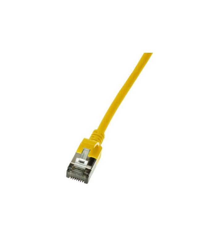 C ble r seau Logilink slim u/ftp 0,5 m cat6a u/ftp (stp) jaune | Leroy Merlin
