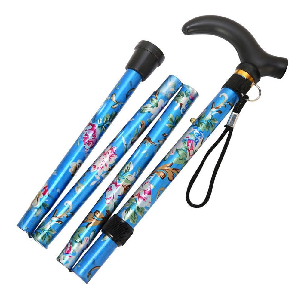 Bastón Plegable Ajustable Azul para Mayor Comodidad - 81 a 92 cm ...