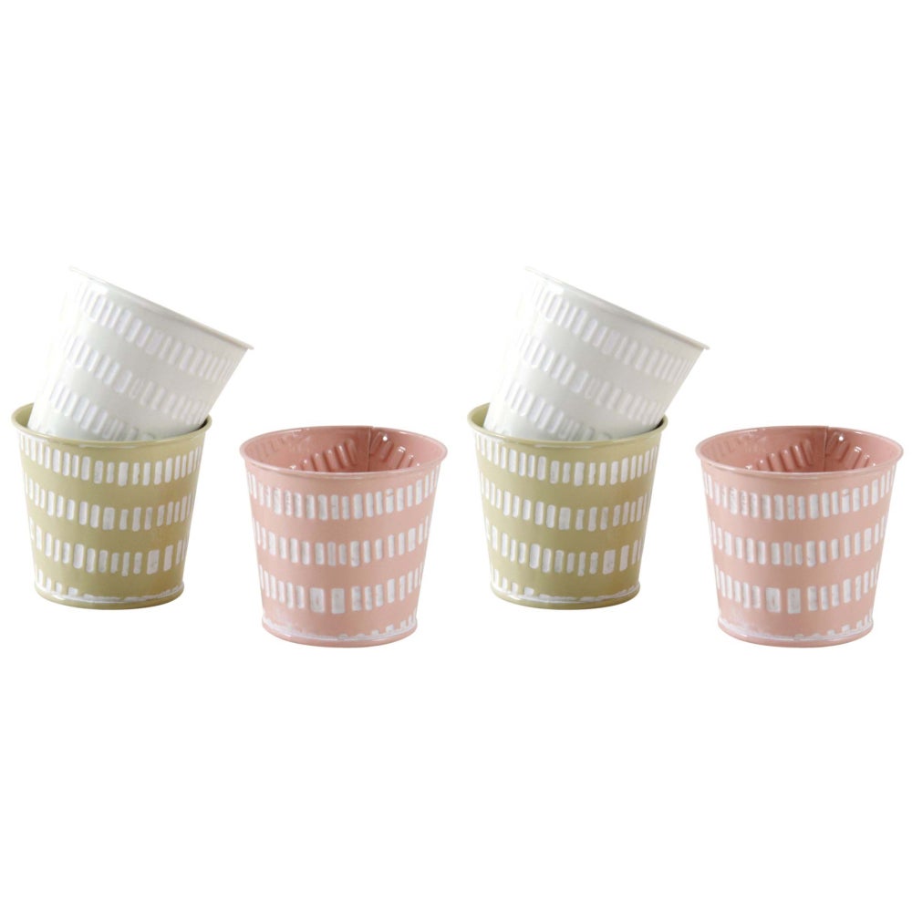 Mini cache-pot rond pastel (Lot de 6) Aubry Gaspard | Leroy Merlin