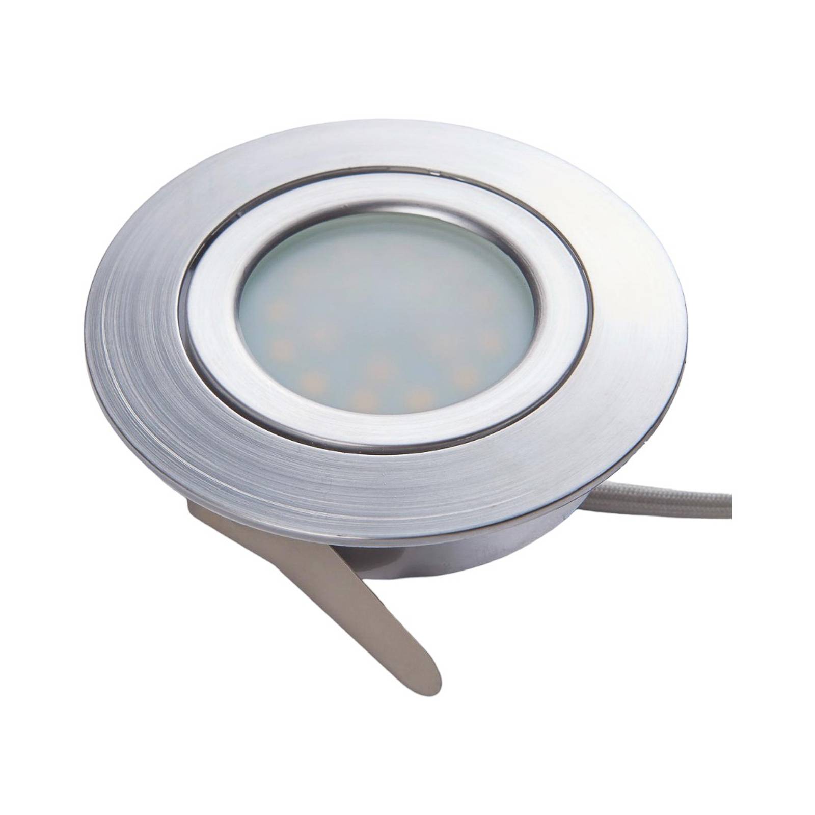 Lindby Spot encastrable LED Andrej, rond, aluminium, set de 3 pièces ...