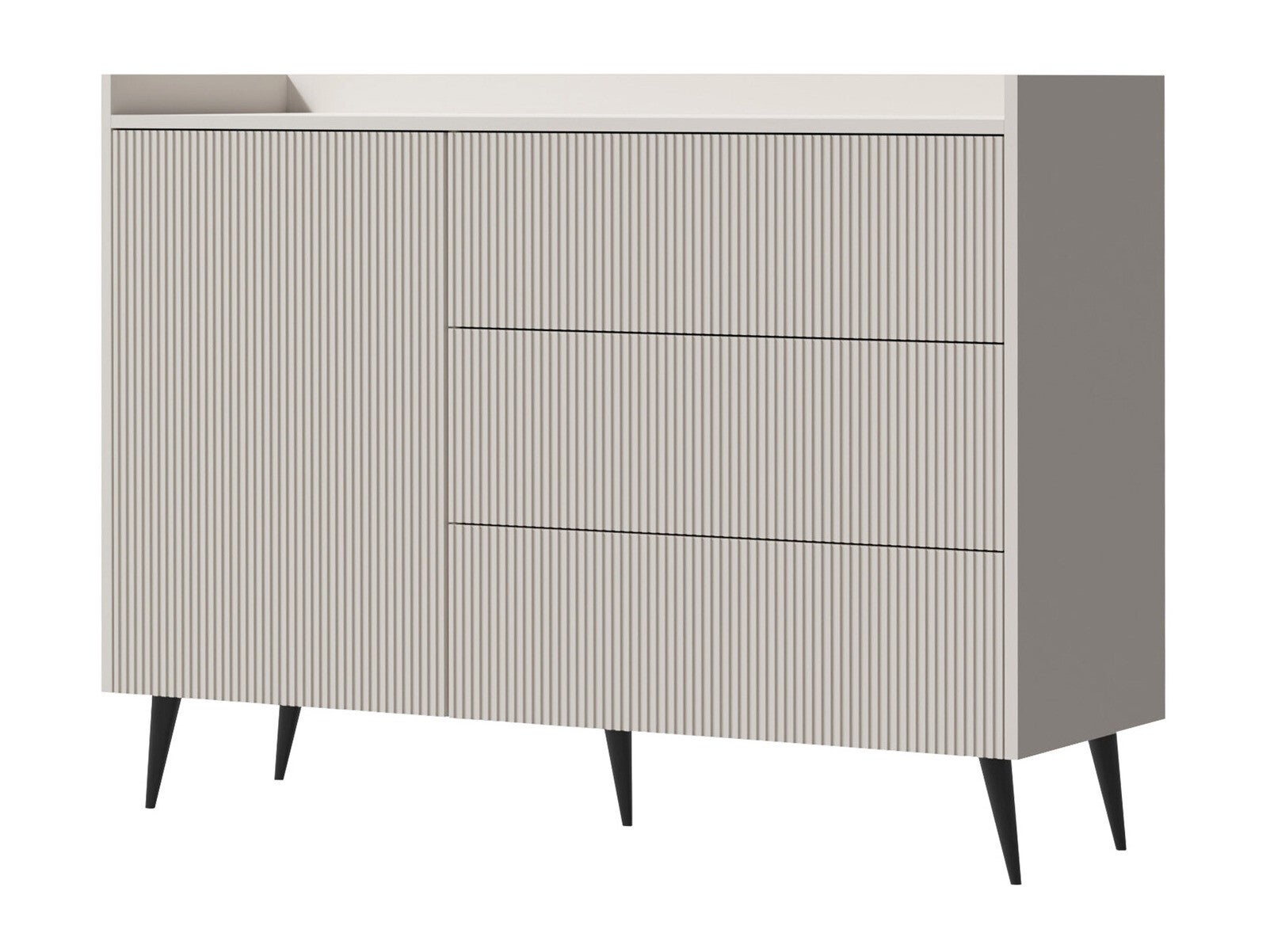 Commode Mirfivu 103, Cachemire, Tiroirs et portes, 92x126x41cm | Leroy ...