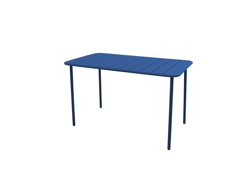 Mesa de comedor de jardín rectangular azul para 4 personas | Leroy Merlin