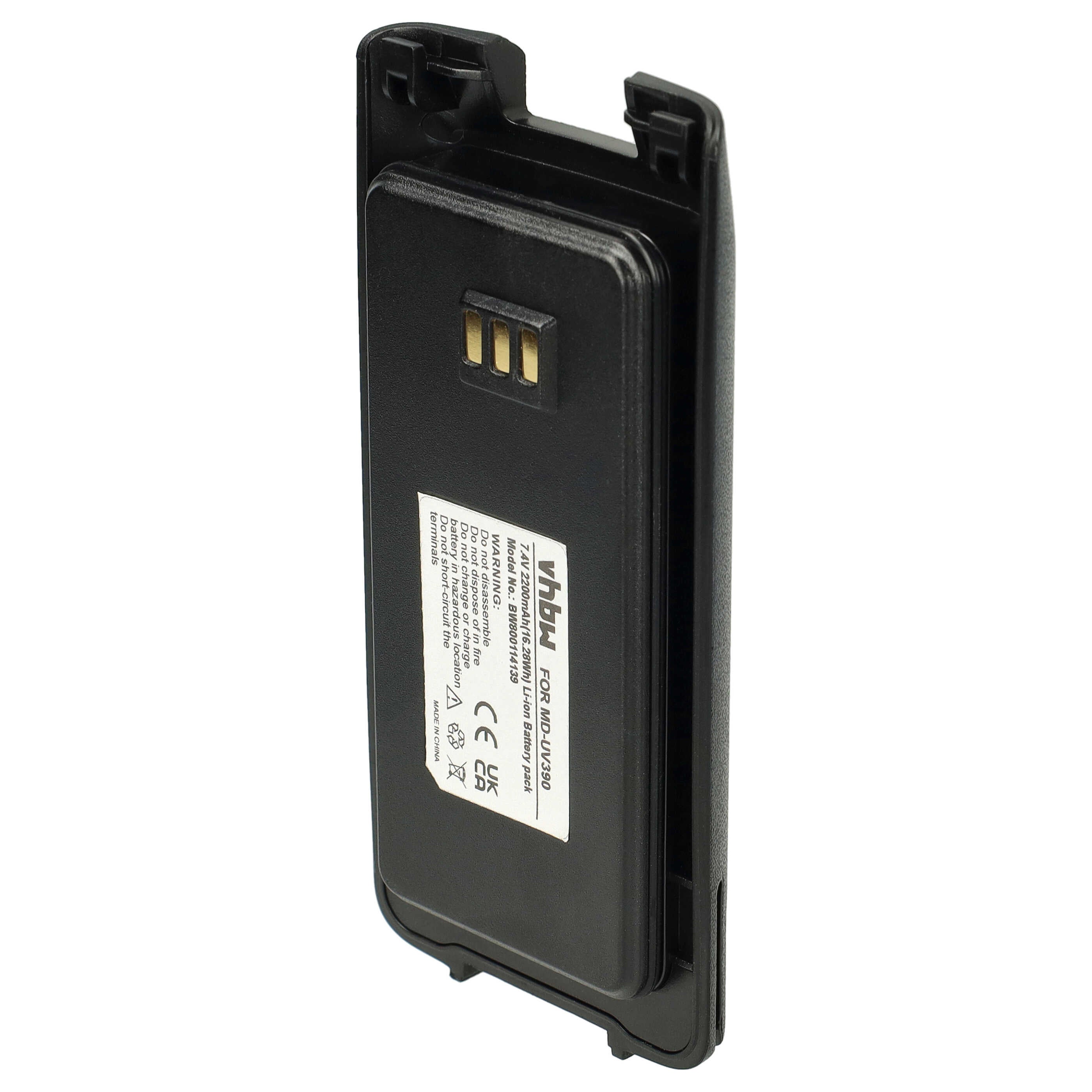 Vhbw Batterie compatible avec TYT / Tytera MD-2017, MD-680, MD-390 ...