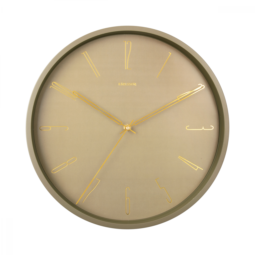 Horloge murale Belle Numbers D35cm - PRESENT TIME | Leroy Merlin