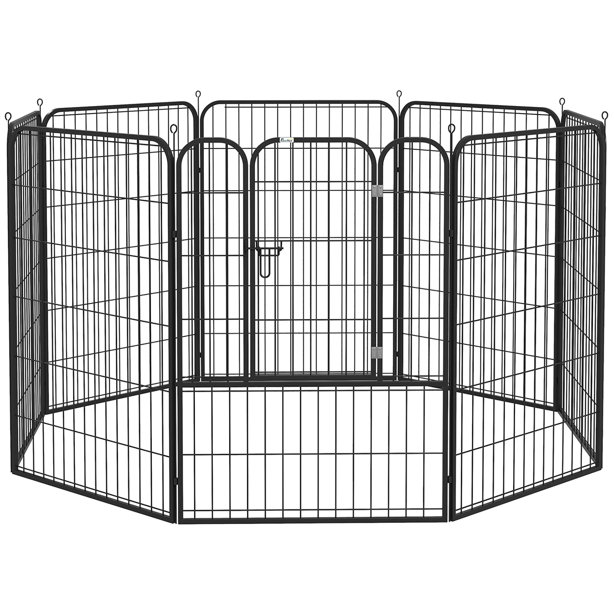 Valla de juego modular de 8 piezas, 80x1,5x100 cm, plegable, con puerta ...