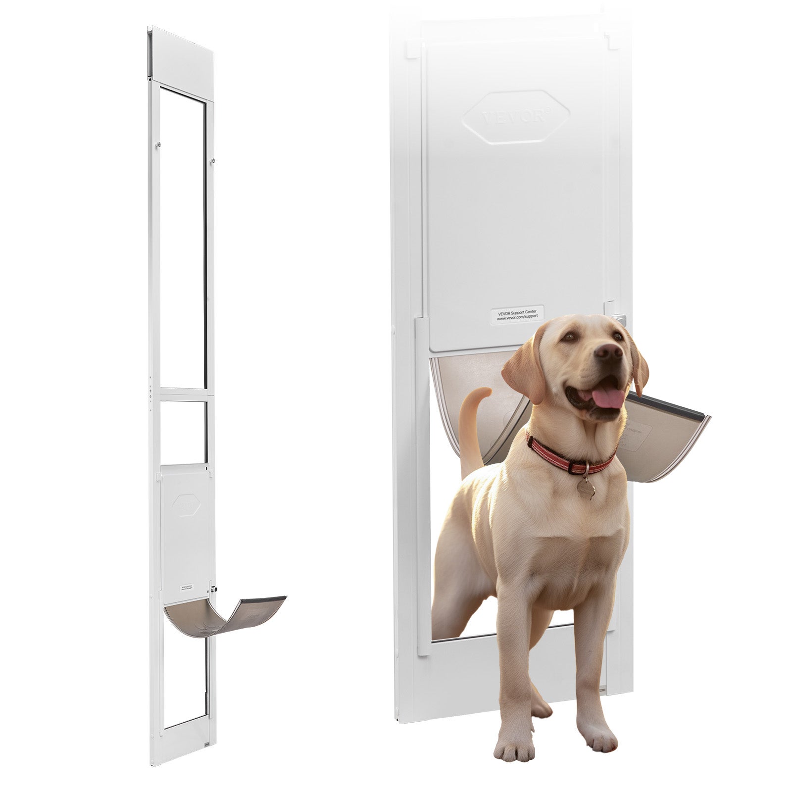 Puerta para mascotas VEVOR para perros y gatos, puerta corredera de ...