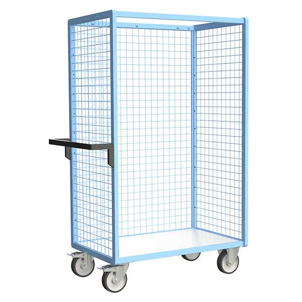 Chariot grillagé sans toit - Plateau 1165x785mm - Charge max 500kg ...