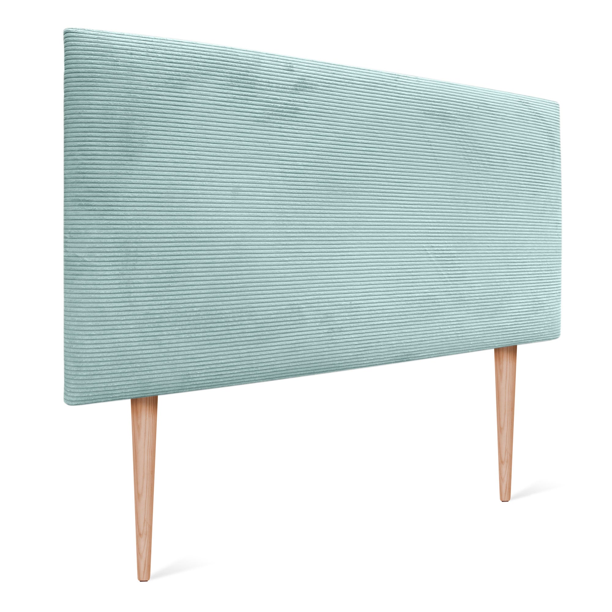 DHOME Tête de Lit Velours Côtelé Uni 110x115 avec Pieds de Lit 105 ...