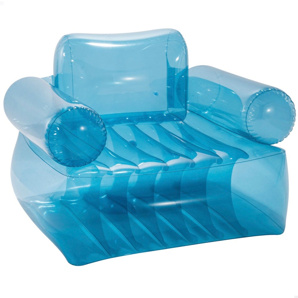 Fauteuil gonflable Intex Jelly Bleu transparent | Leroy Merlin