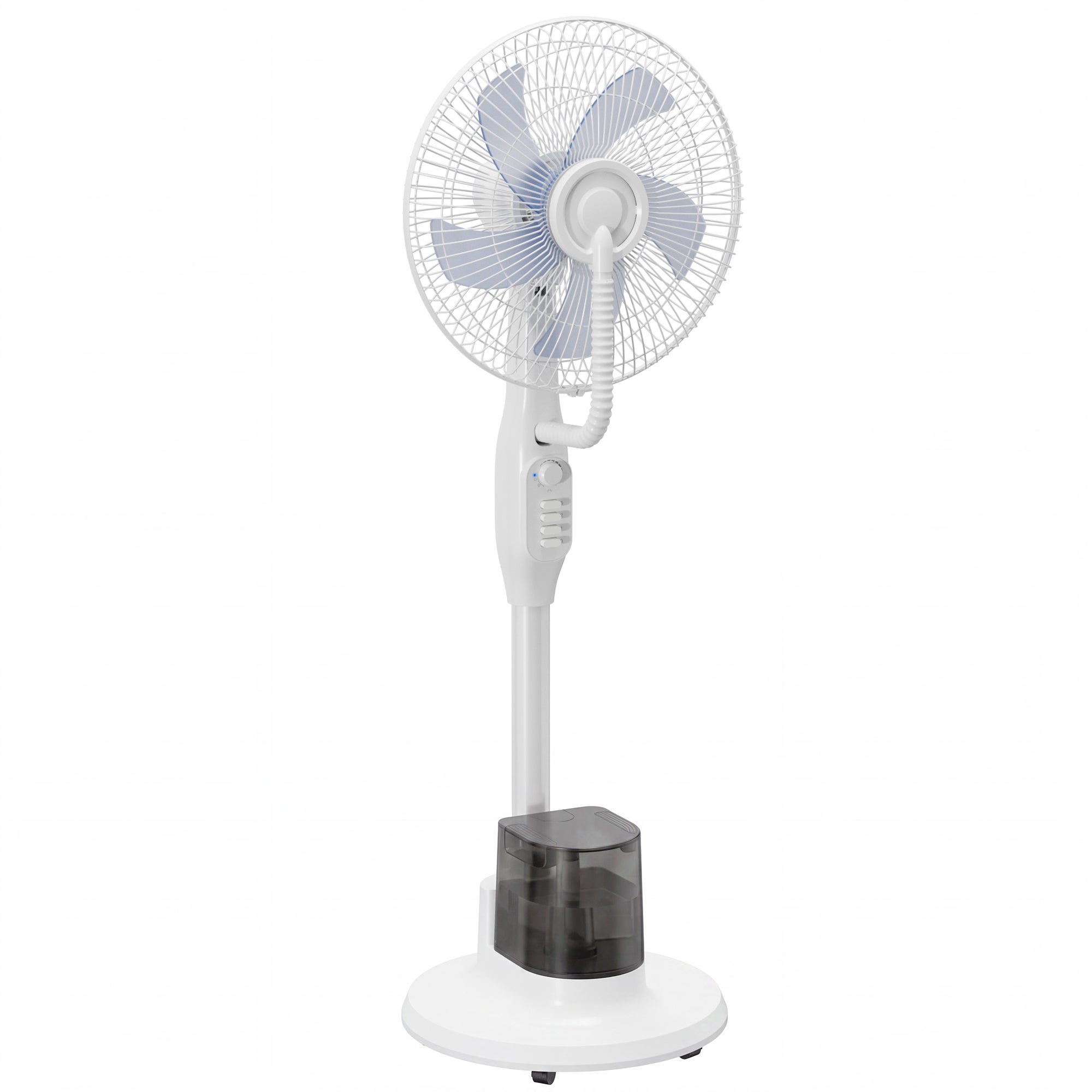 Ventilador nebulizador de 90 W, oscilación de 70°, 3 velocidades, 5 ...