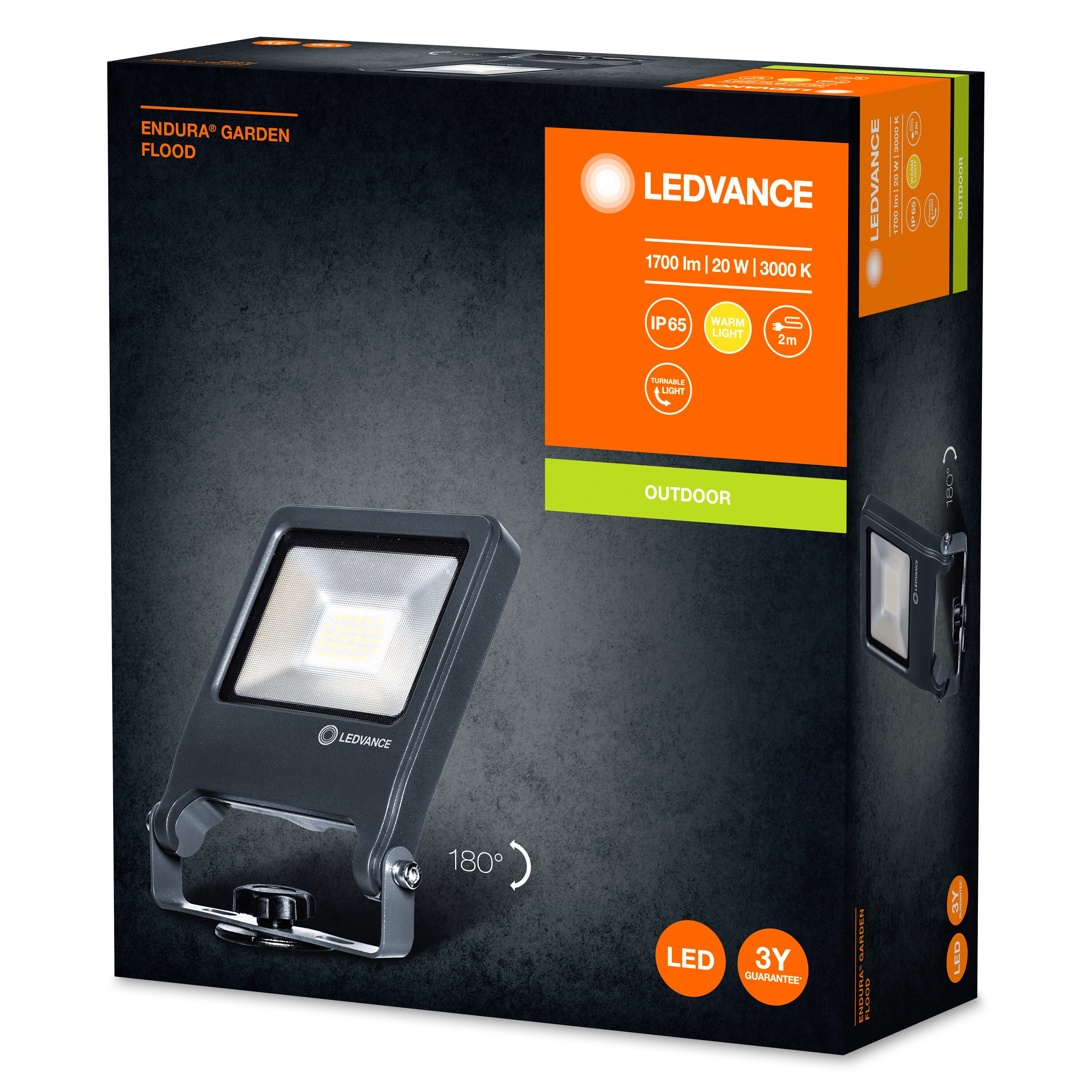 LEDVANCE Luminaria LED para exterior: ENDURA® GARDEN FLOOD / 20 W, 220 ...