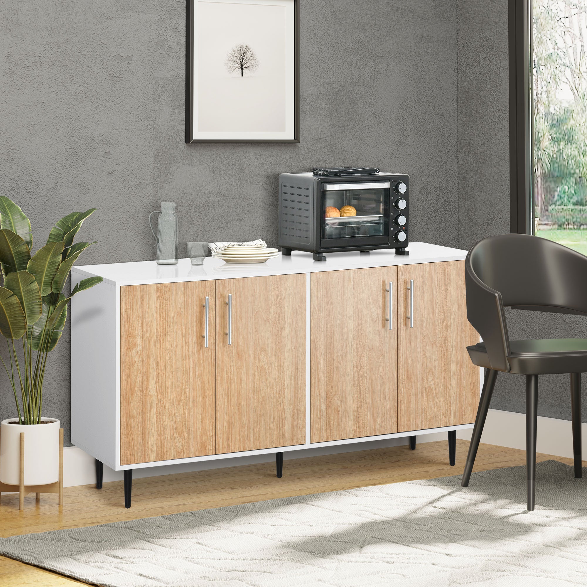 Buffet Panneaux de particules classe E1 HOMCOM | Leroy Merlin