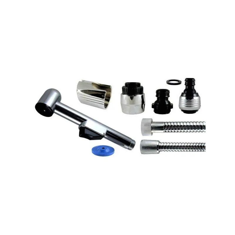 Kit douchette, flexible et brise jet 6 litres/minute avec support ...